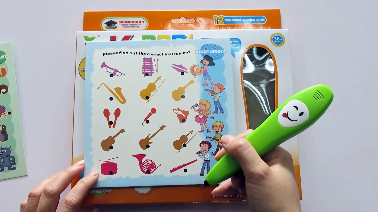 Juguetes | Kids 12 Cards Learning Game Talking Pen Educational Toy Pen ...