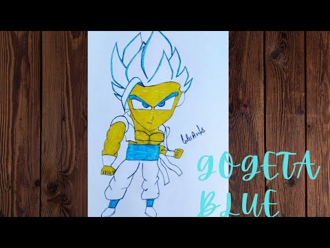 How to draw gogeta super saiyan blue//easy gogeta super Saiyan sketch ...