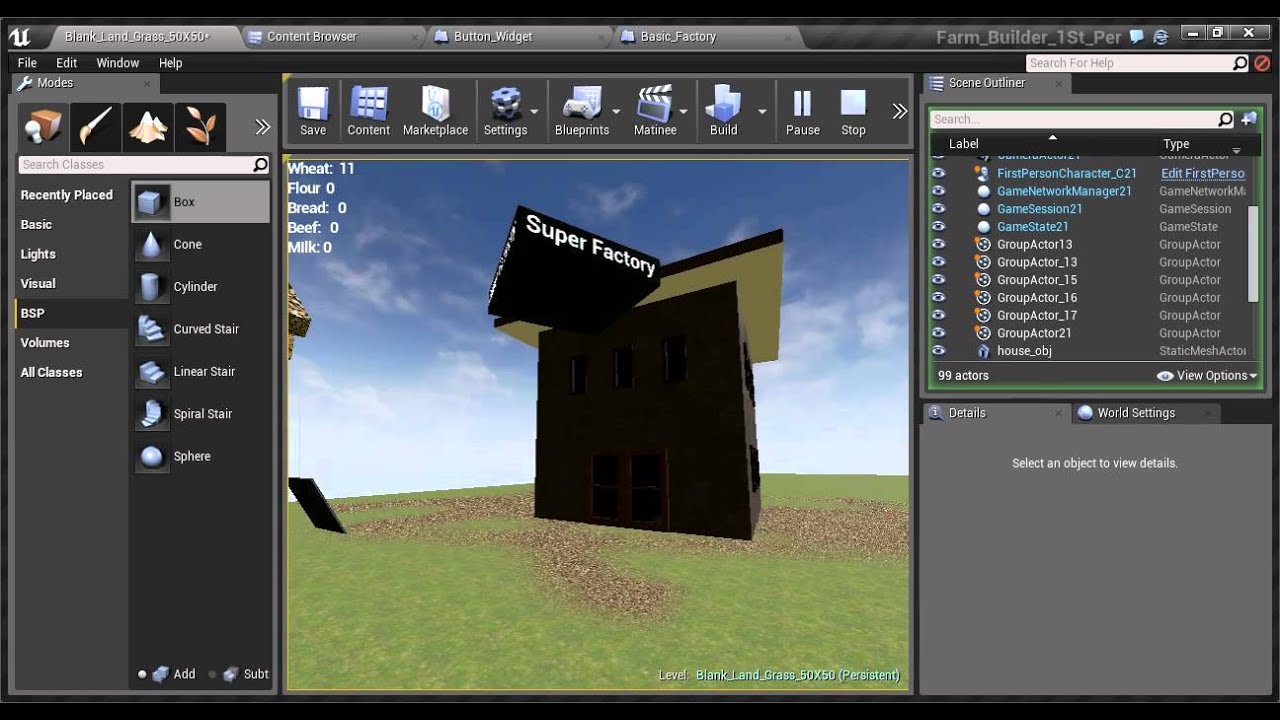 UE4Editor 3D widget on click in BP - YouTube