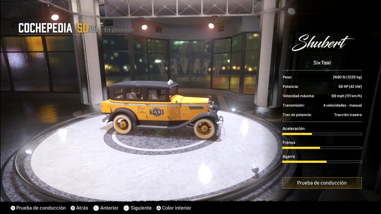 SHUBERT SIX TAXI PRUEBA DE CONDUCCIÓN MAFIA PLAY STATION 5. - YouTube