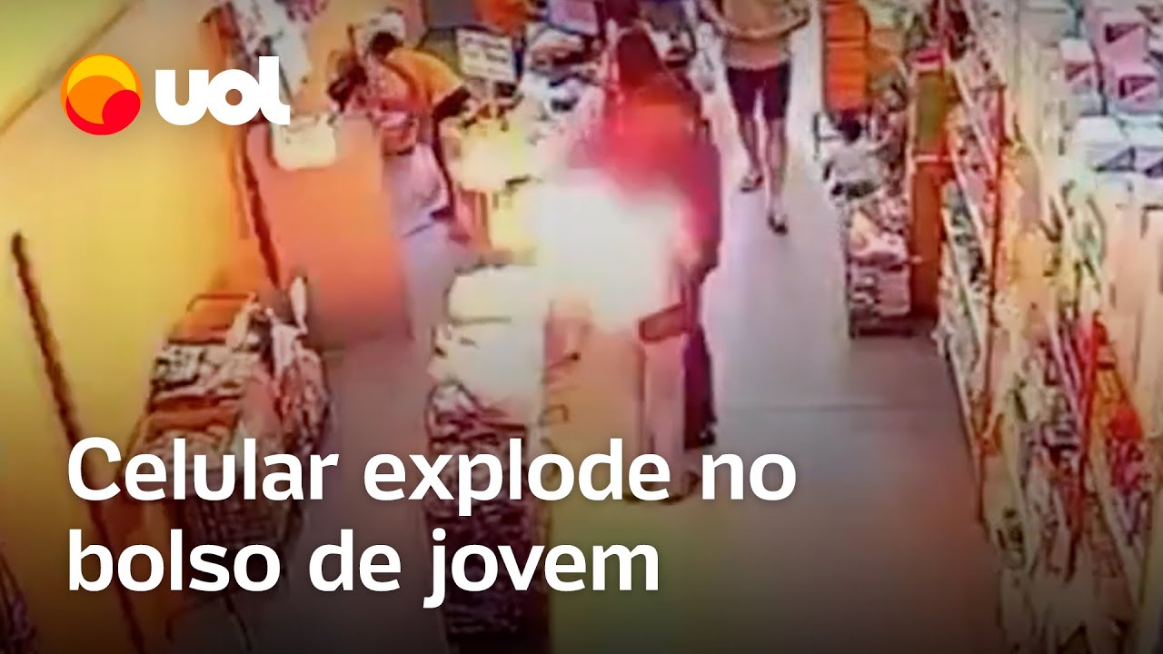 Celular explode e pega fogo no bolso de mulher em Anápolis; veja o ...