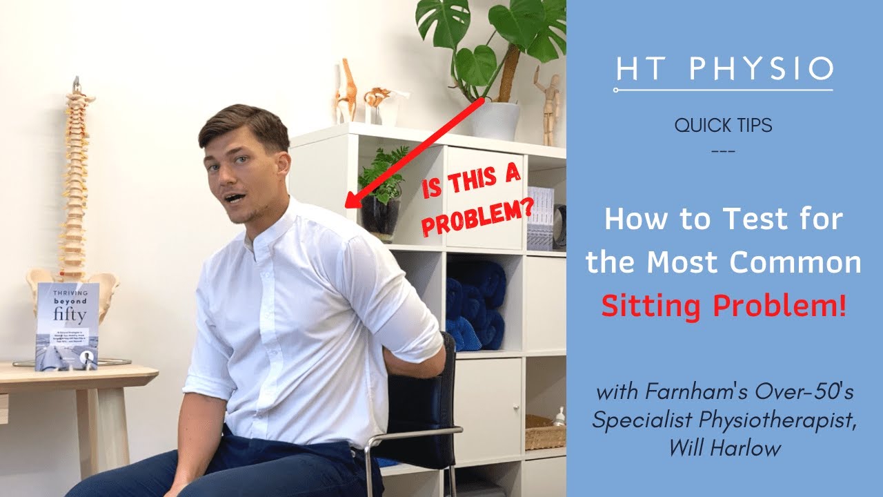 How to Test for the Most Common Sitting Problem | HT Physio Quick Tips ...