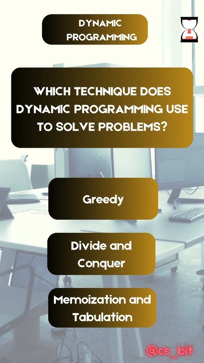 Dynamic Programming Techniques: Solving Problems Efficiently! 🧩⚙️ | DP |@trytodo_it - YouTube