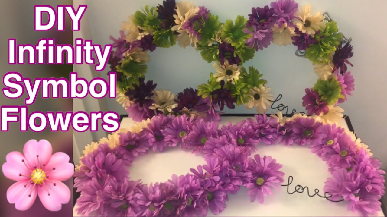DIY Infinity Symbol Flowers | Wall Art | Handmade Decor - YouTube