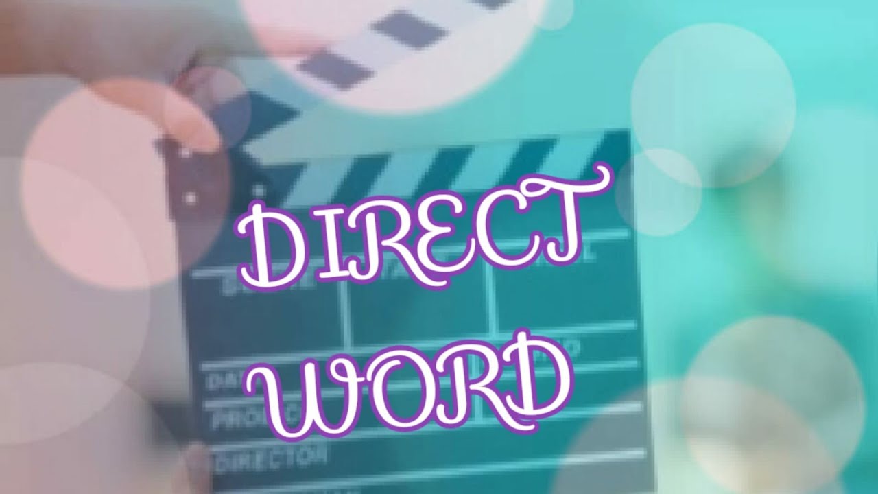 Direct Word******Recognize the Patterns.. - YouTube