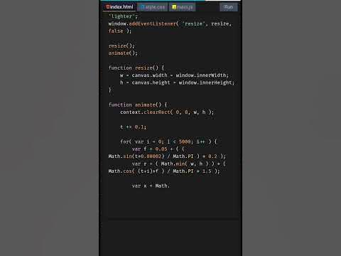 Create Spirograph Pattern with HTML Canvas | HTML5 Canvas Tutorial #shorts #coding #JavaScript ...