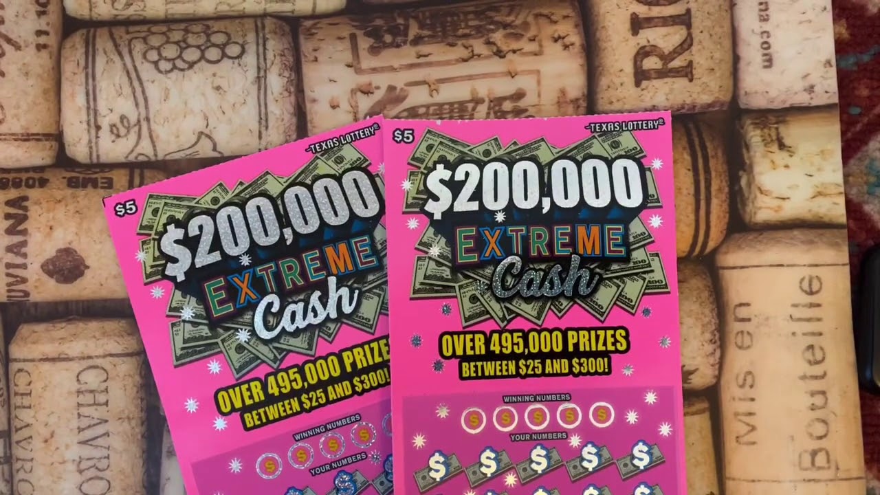 TEXAS LOTTERY EXTREME CASH - YouTube
