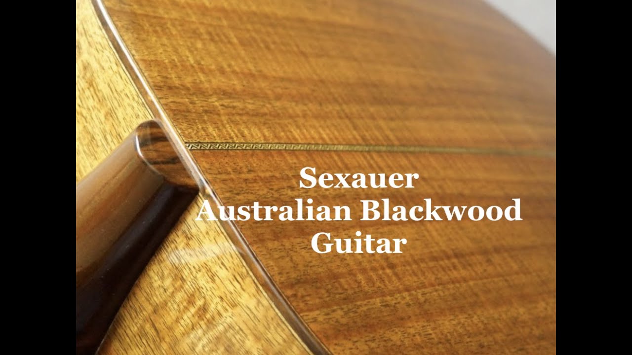 Bruce Sexauer Australian Blackwood Guitar at Guitar Gallery - YouTube