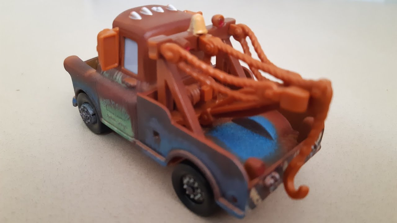 Mattel Disney Pixar Cars Mater With Working Tow Hook Unboxing And ...