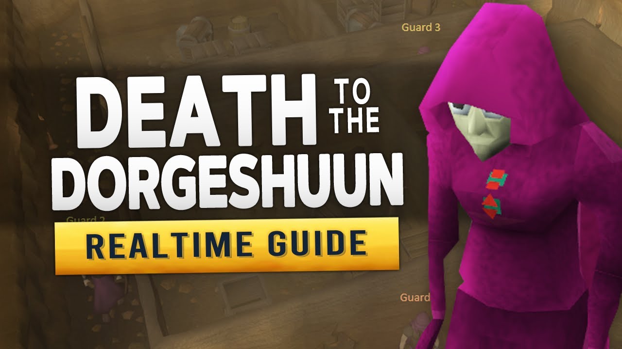 [RS3] Death to the Dorgeshuun – Realtime Quest Guide - YouTube