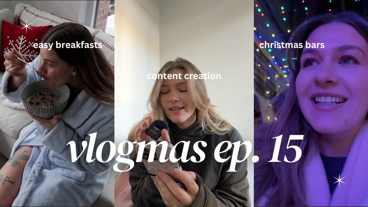 daily vlog! oversharing, content creation, & christmas cocktails ...