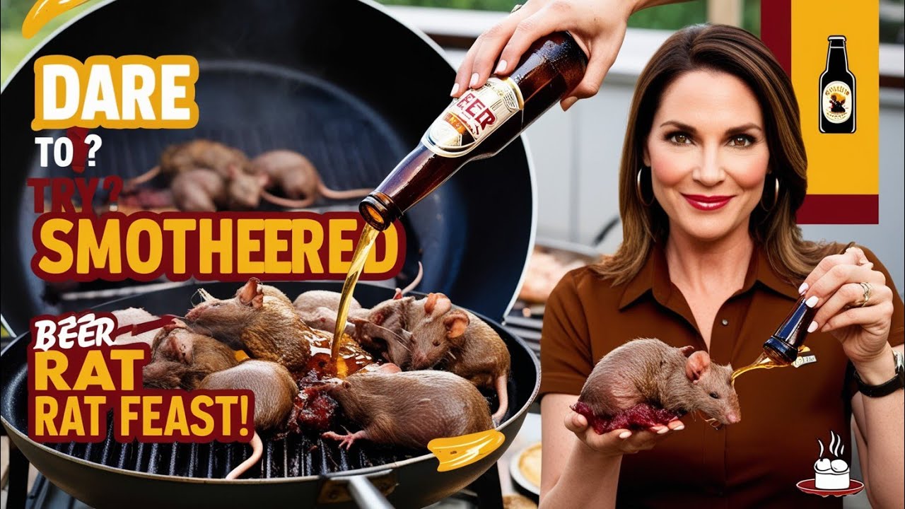 A big rat weighing eight pounds is fried and cooked : The beautiful ...