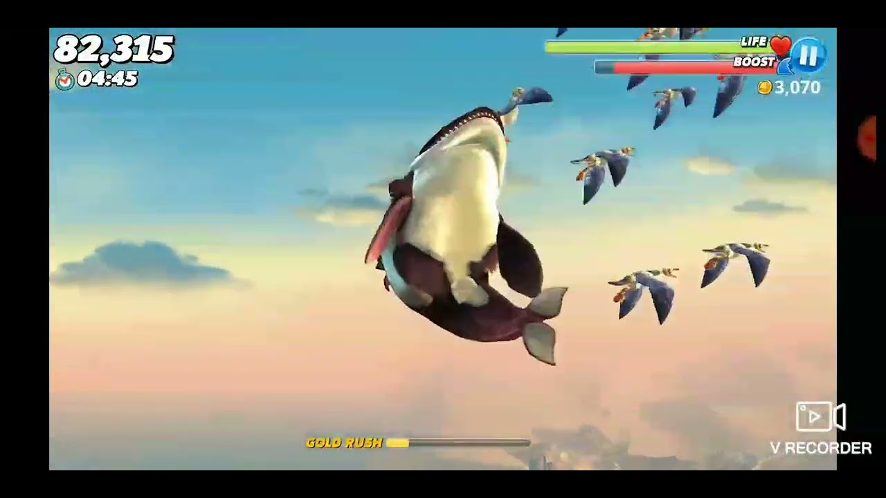 jetpack de hungry shark - YouTube