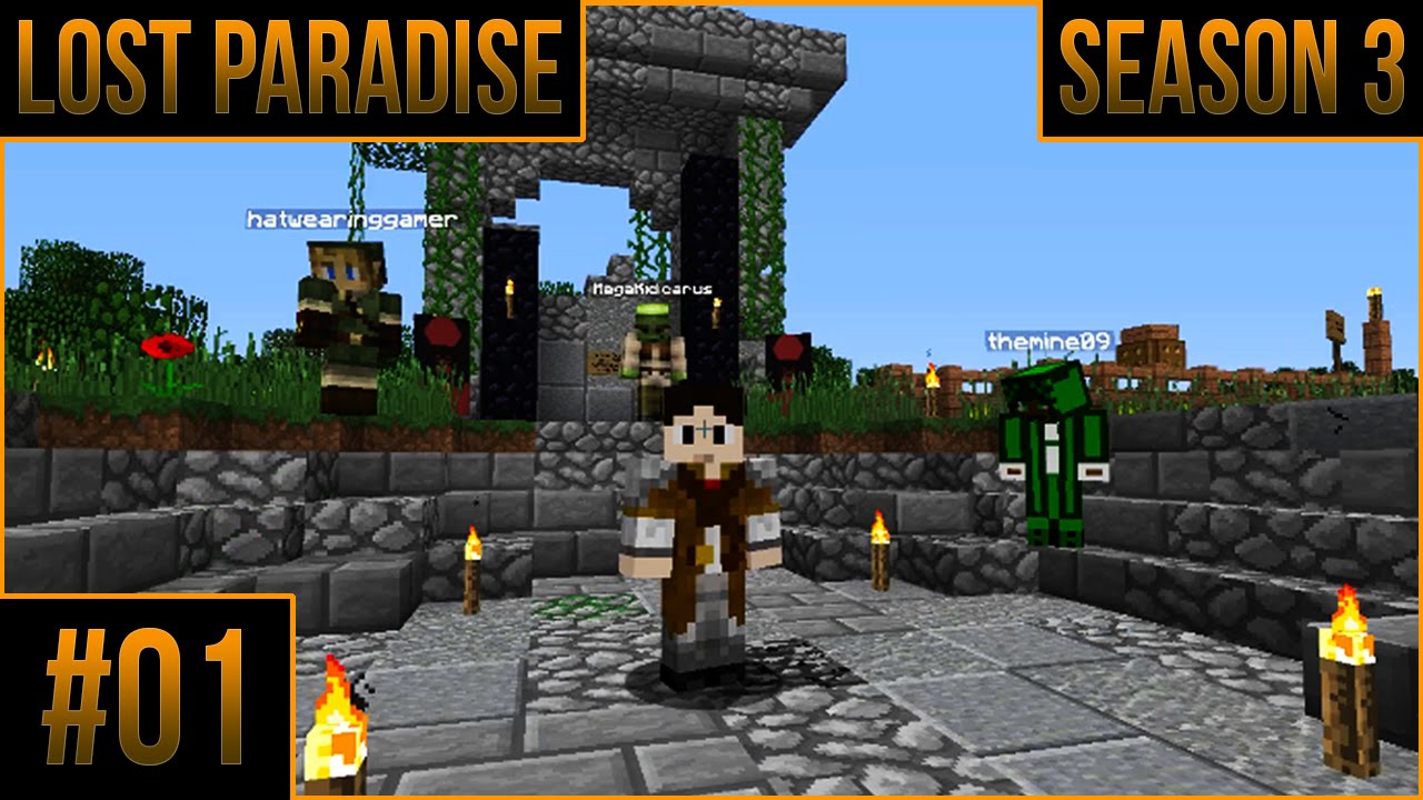 MineCraft Lost Paradise - Season 3 | Ep.1 | Back In The Saddle! | Let's ...