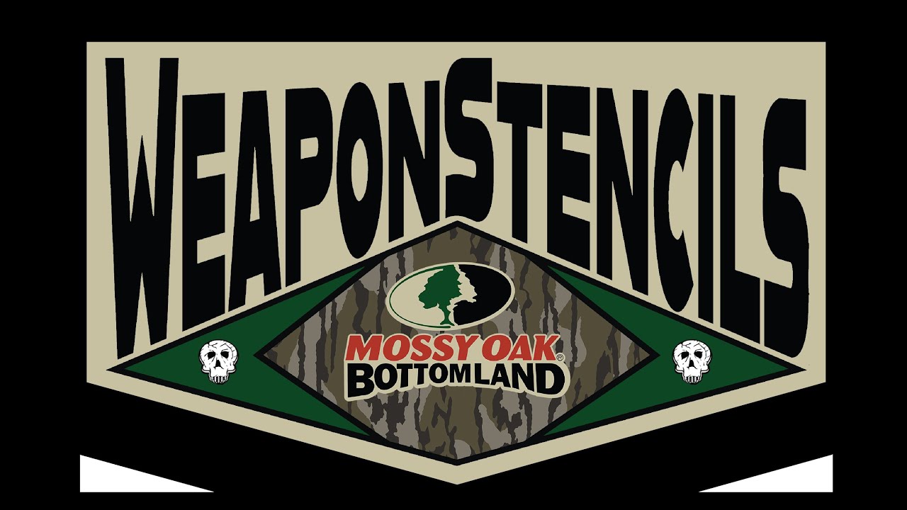 How To Use Our Mossy Oak Bottomland Stencils - YouTube