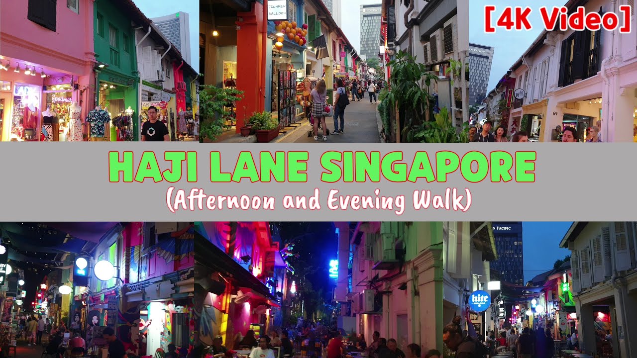 Day and Night Walk in HAJI LANE Singapore | JUPAO FILMS - YouTube