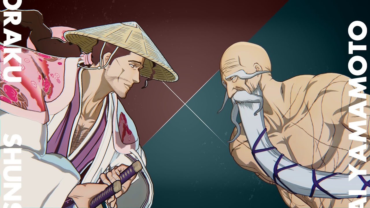 「BLEACH Rebirth of Souls」 Kyoraku Shunsui VS Yamamoto Genryusai ...