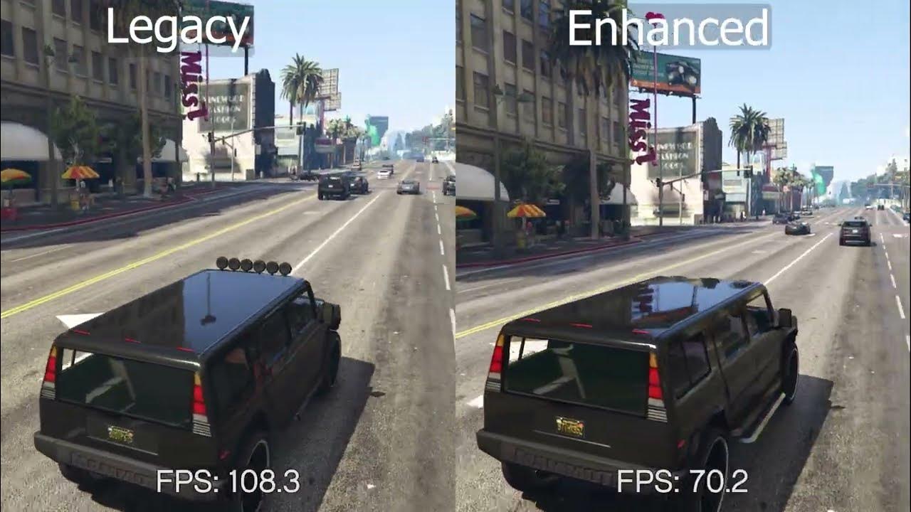 Benchmark Comparison | Grand theft auto V Legacy vs Enhanced | Core i5 12th Gen, RTX 3060 - YouTube