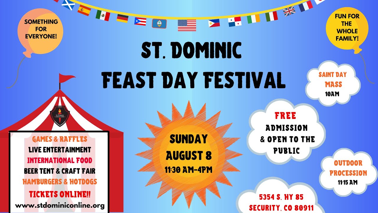 St. Dominic Church: Feast Day Festival & Craft Fair 2021 - YouTube