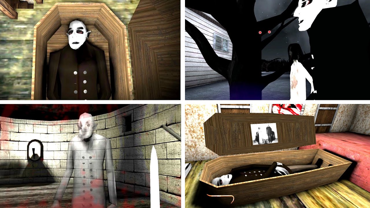 Slendrina Husband in All DVloper Games | Nosferatu in All DVloper Games ...