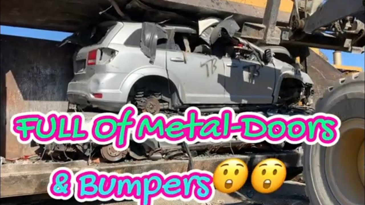 WILL ALL 3 OF THESE OVER STUFFED CARS FULL WITH TRASH FIT IN MY CRUSHER ...