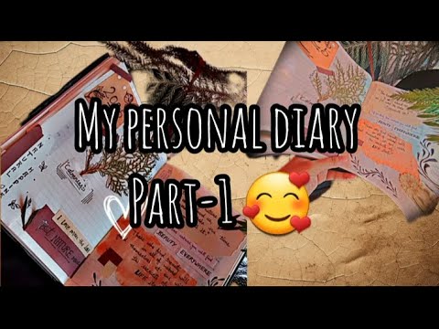 Journal with me☺️|| My personal diary Part-1|| Simple way to decorate ...