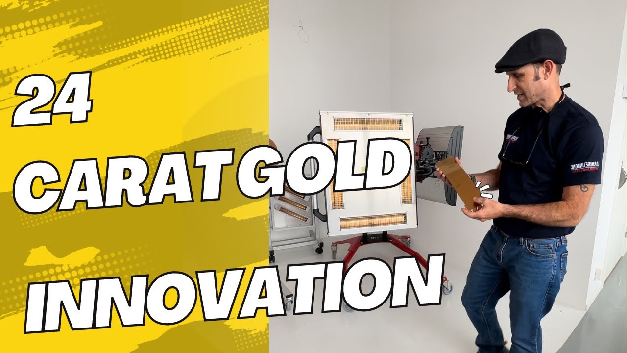 INFRARED LAMPS & 24 CARAT GOLD FOILS - YouTube
