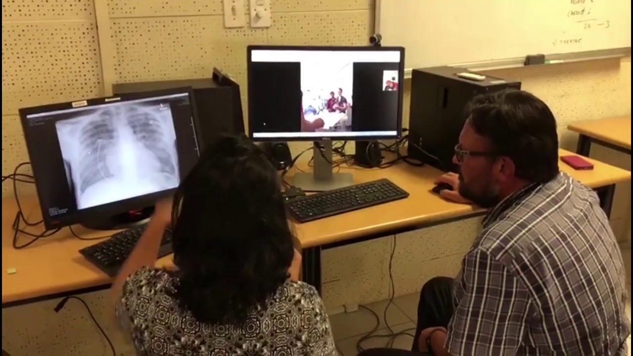 ICU ward rounds with Double Robotic Robot - YouTube