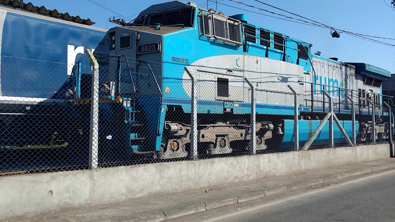 Locotrol parado na linha 1 de PCZ e mostrando o final do pátio - YouTube