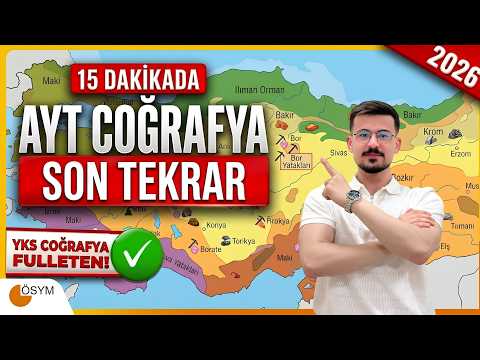 Yks 2026 Ayt Coğrafya 15 Dakikada Son Tekrar | #ayt