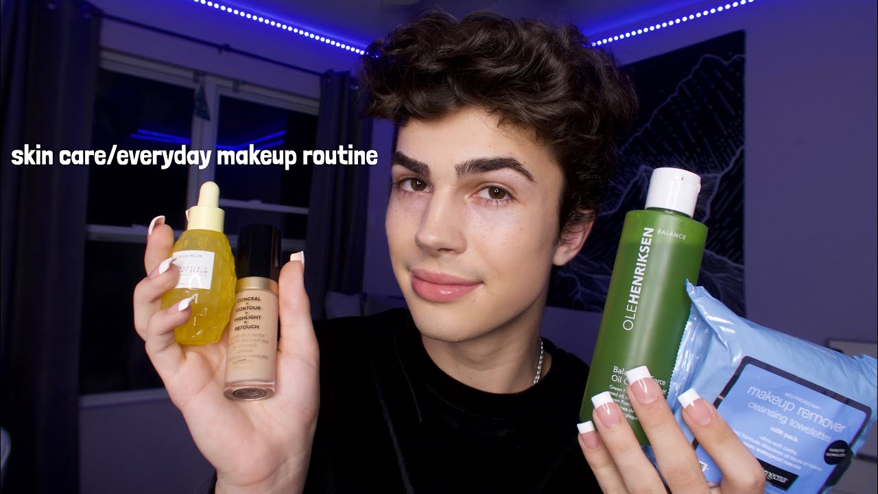 ASMR- Skin Care Routine + Everyday Makeup Look - YouTube