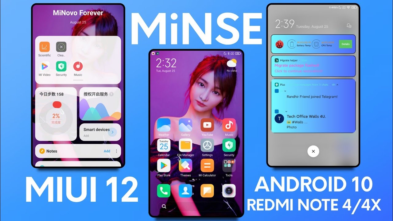 [Android 10] REDMI NOTE 4 MIUI 12 MiNSE 2.3 ROM Review and install ...