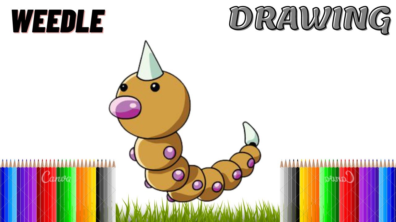 HOW TO DRAW POKEMON | WEEDLE | STEP BY STEP TUTORIAL - YouTube
