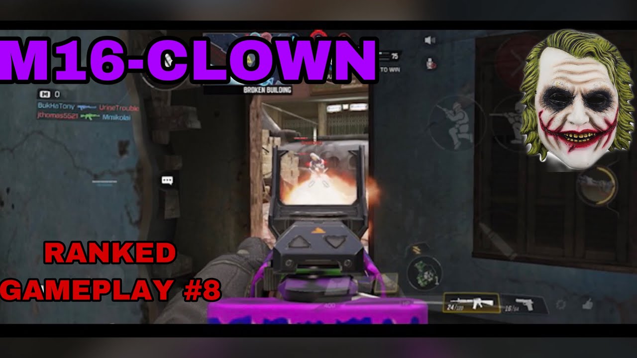 The M16-CLOWN Review| Call of Duty Mobile Ranked Gameplay#8 - YouTube