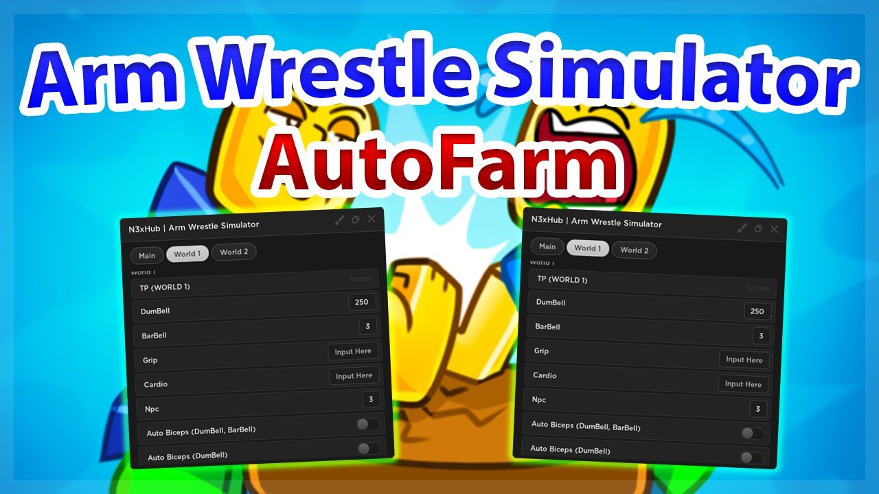 Arm Wrestle Simulator | Auto Biceps / Hands / NPC - YouTube