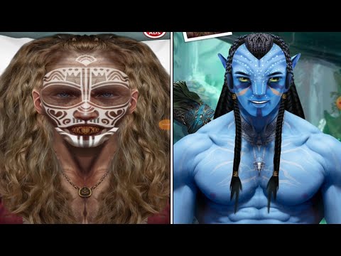 Asmr best makeover animation in man to avatar | asmr treatment - YouTube