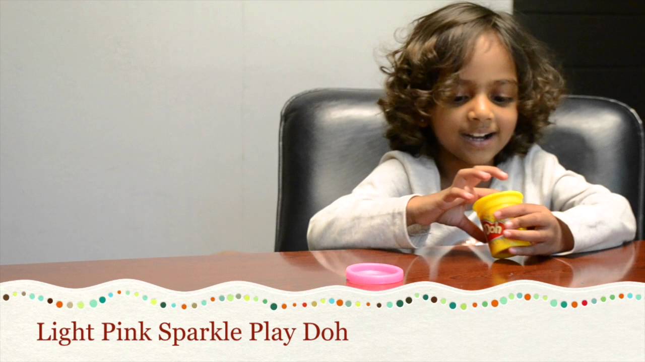 Sparkling Play Doh Review by Princess Play Doh - 3 years OLD - YouTube