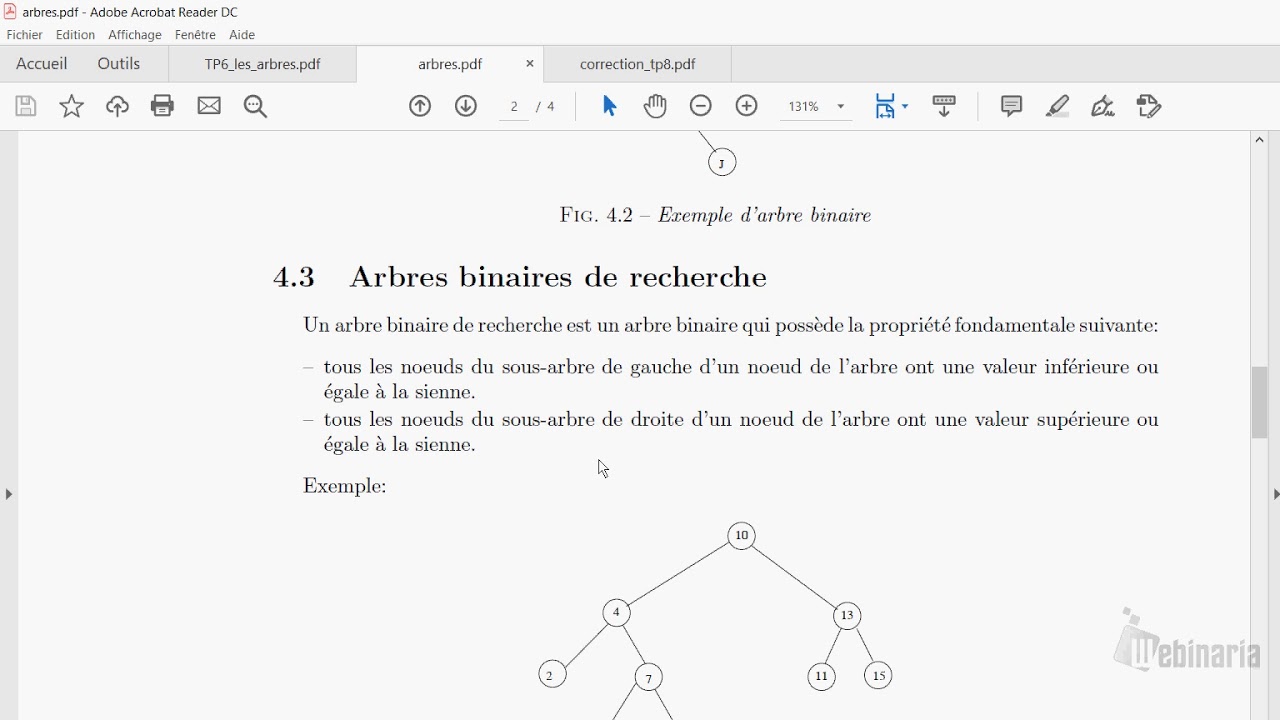 TP- arbres binaires de recherche - YouTube