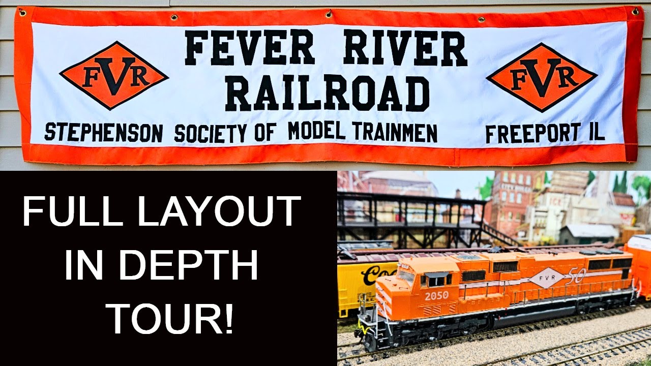 Fever River Railroad Freeport, IL HO Scale Layout FULL TOUR - YouTube