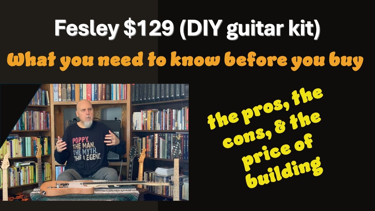 Fesley DIY (Deluxe Edition) Kit Guitar - YouTube