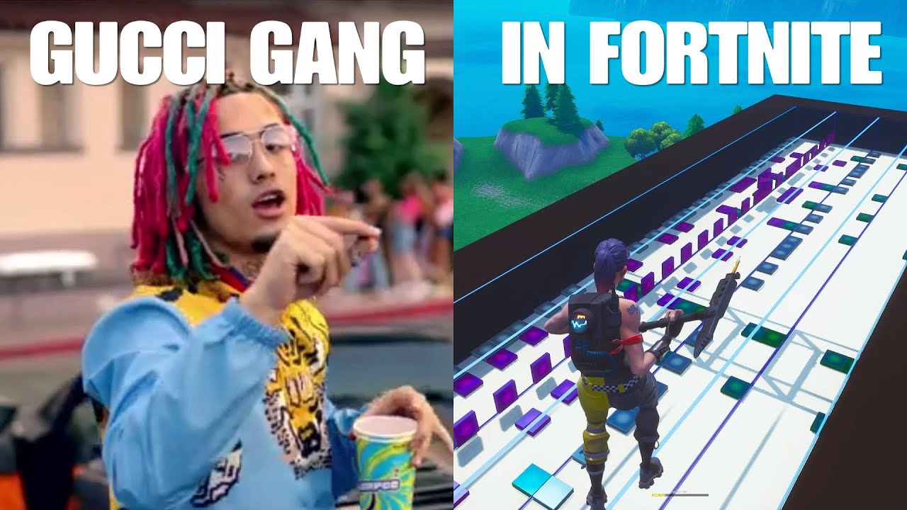 GUCCI GANG IN FORTNITE - YouTube
