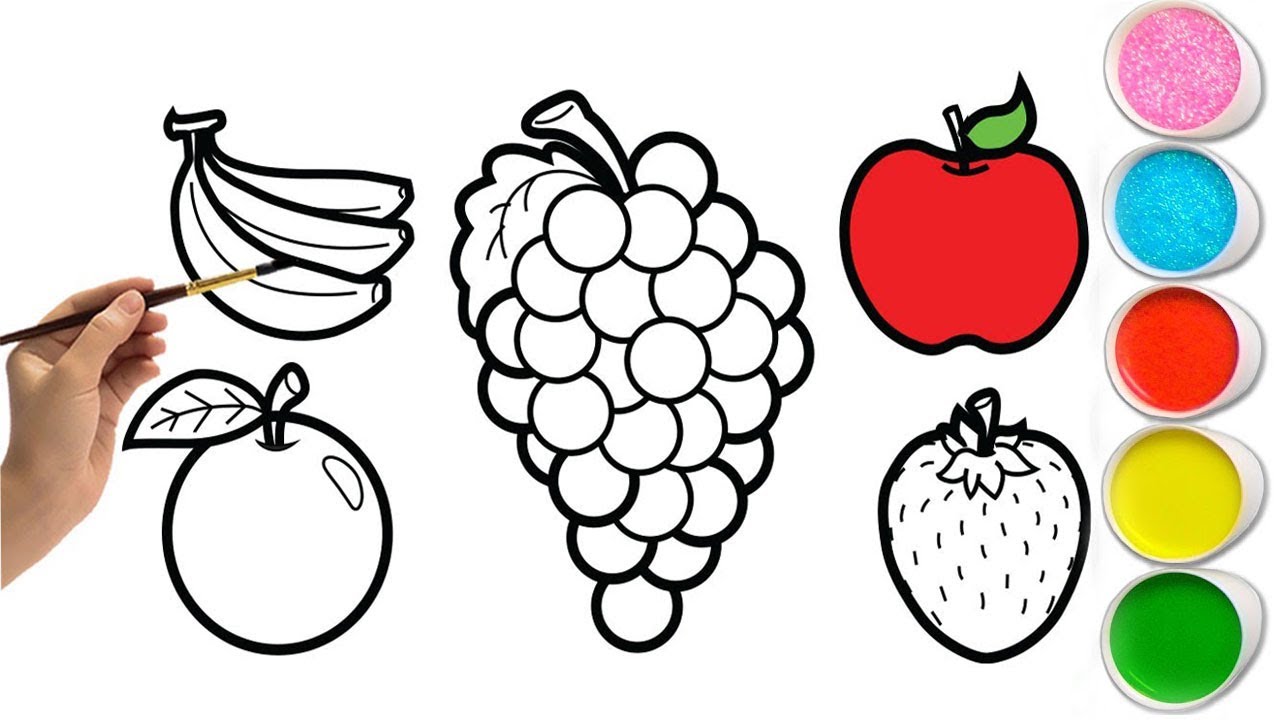 Let's Learn How to Draw Fruits Together | Draw, Paint and Learn Tips ...