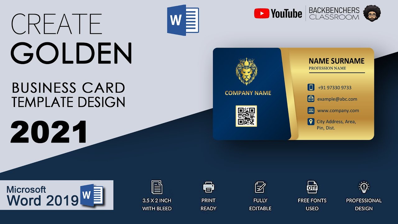 Free Microsoft Business Card Templates