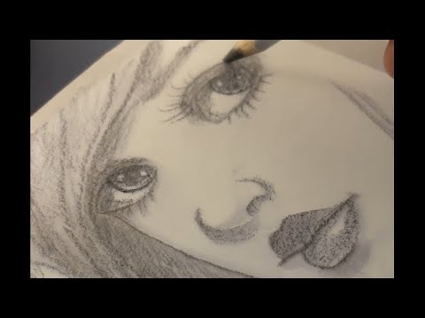 How to draw cute girl face | tracing paper use | real art copy with ...