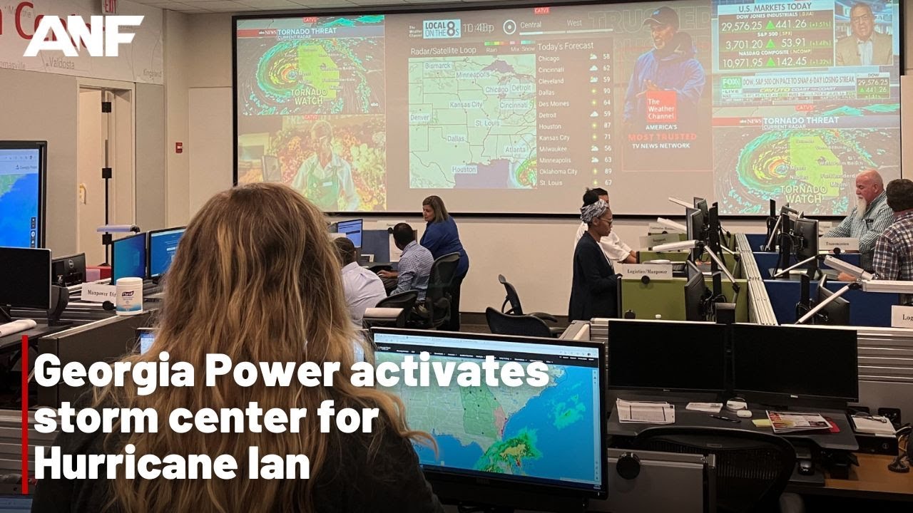 Georgia Power activates storm center ahead of Hurricane Ian - YouTube