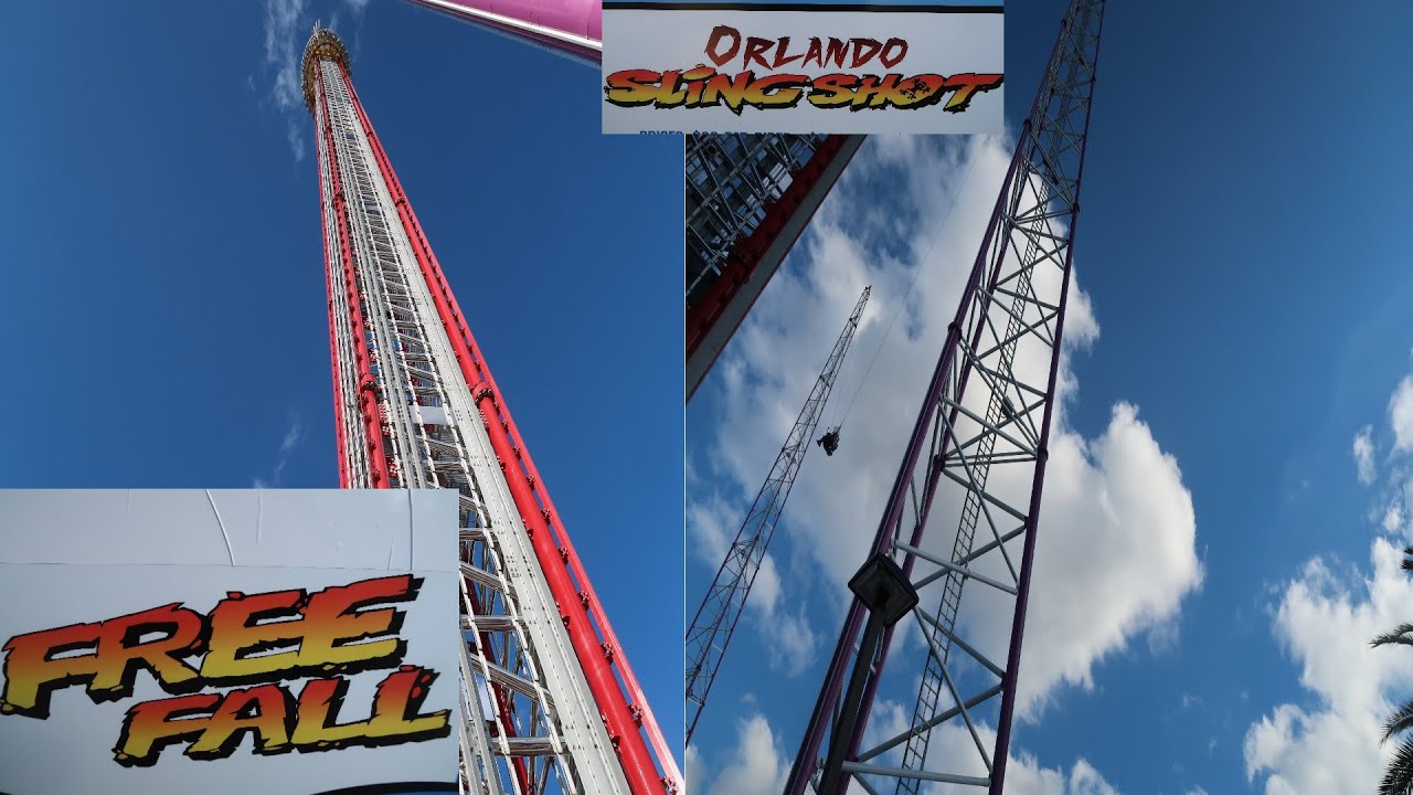 Free Fall Orlando And Orlando Slingshot Offride At Icon Park - YouTube