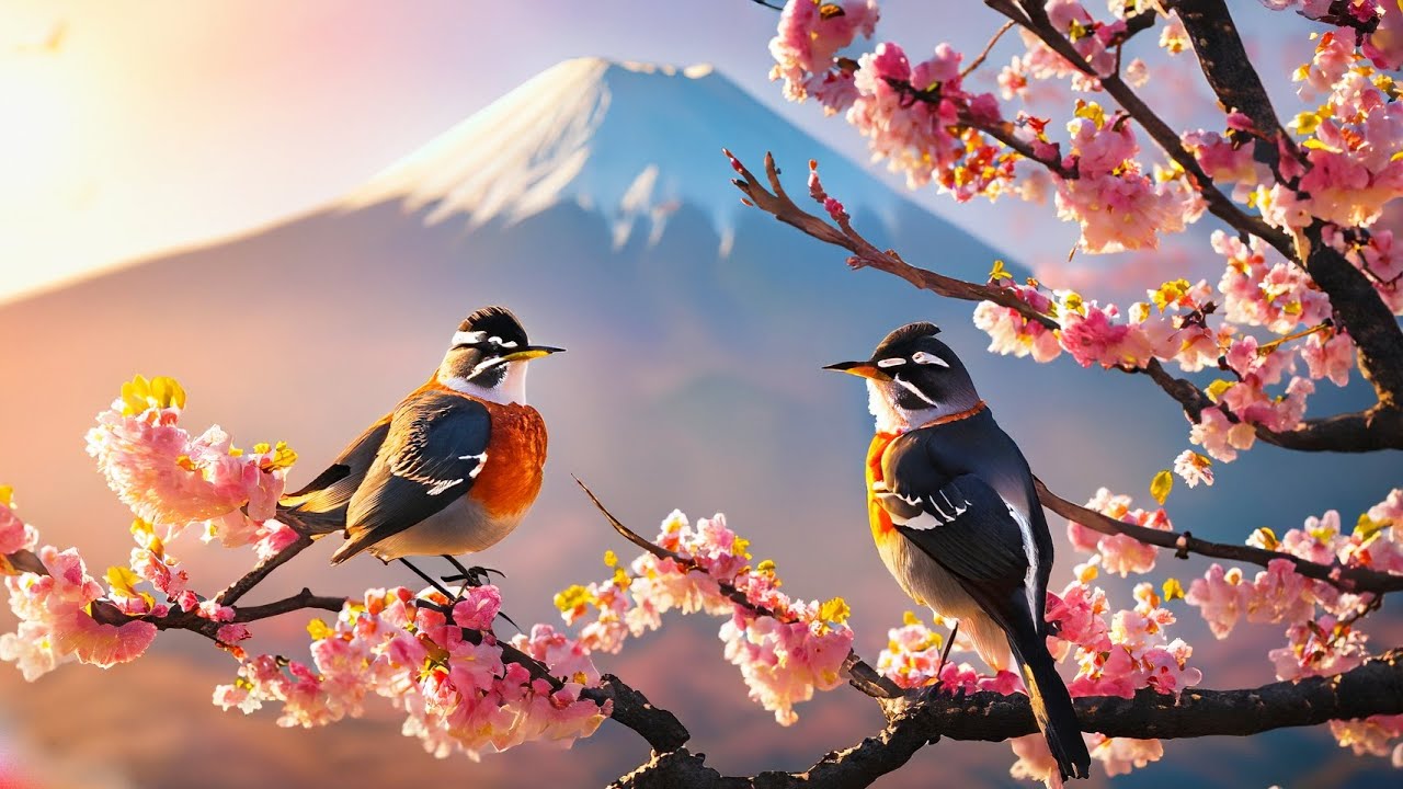 [NO ADS] Relaxing Instrumental Music with American Robin Call ...