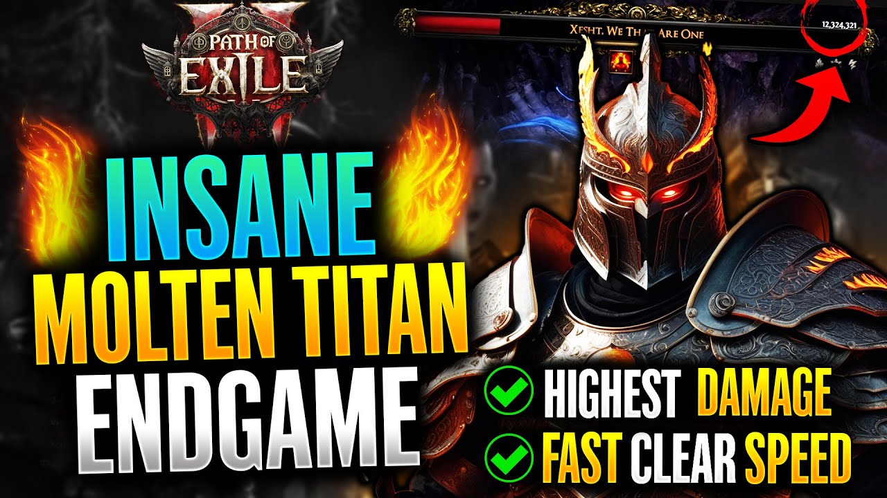 Path of Exile 2 - Molten Explosion Titan is Broken! (Best POE 2 Endgame ...