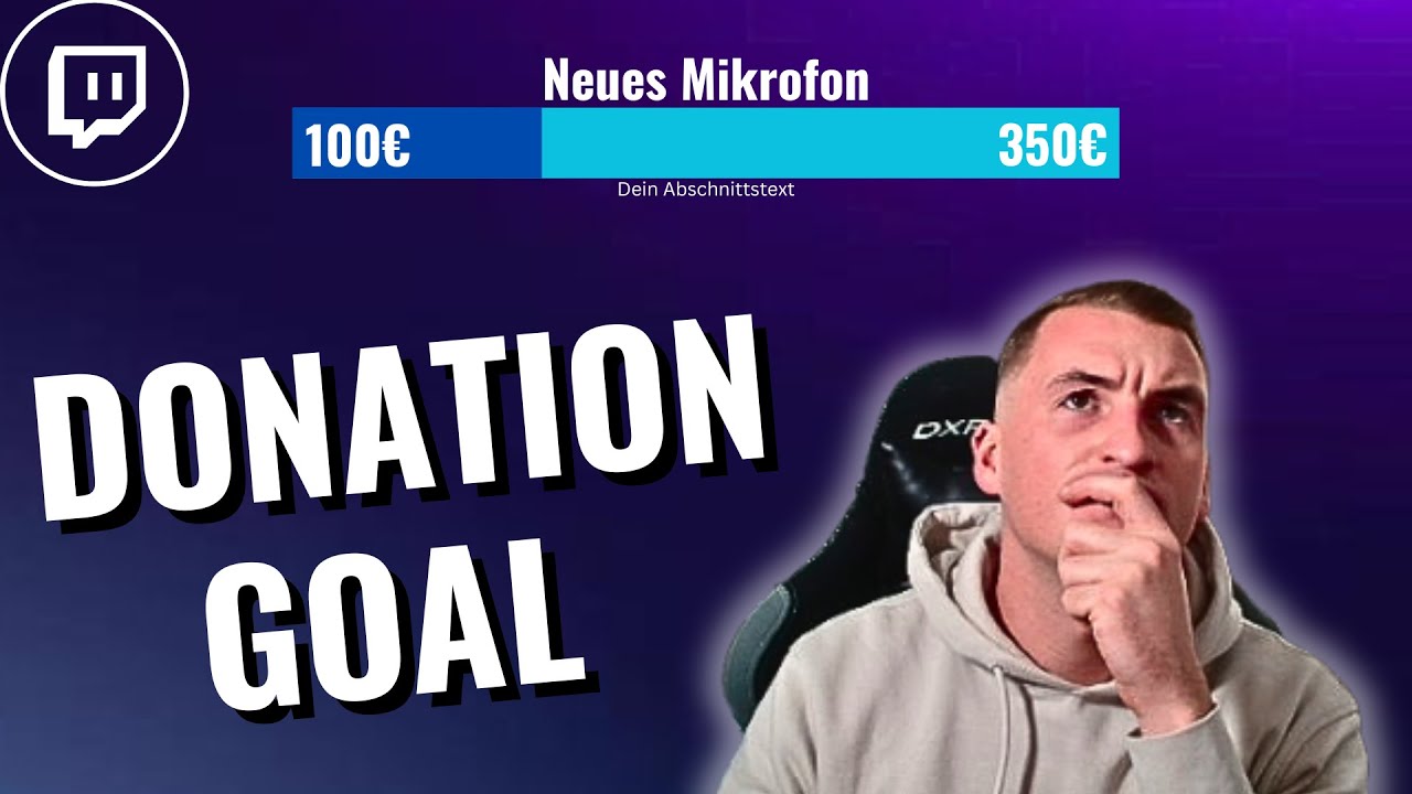 Donation Goal für Twitch einrichten I Streamelements & OBS Studio - YouTube