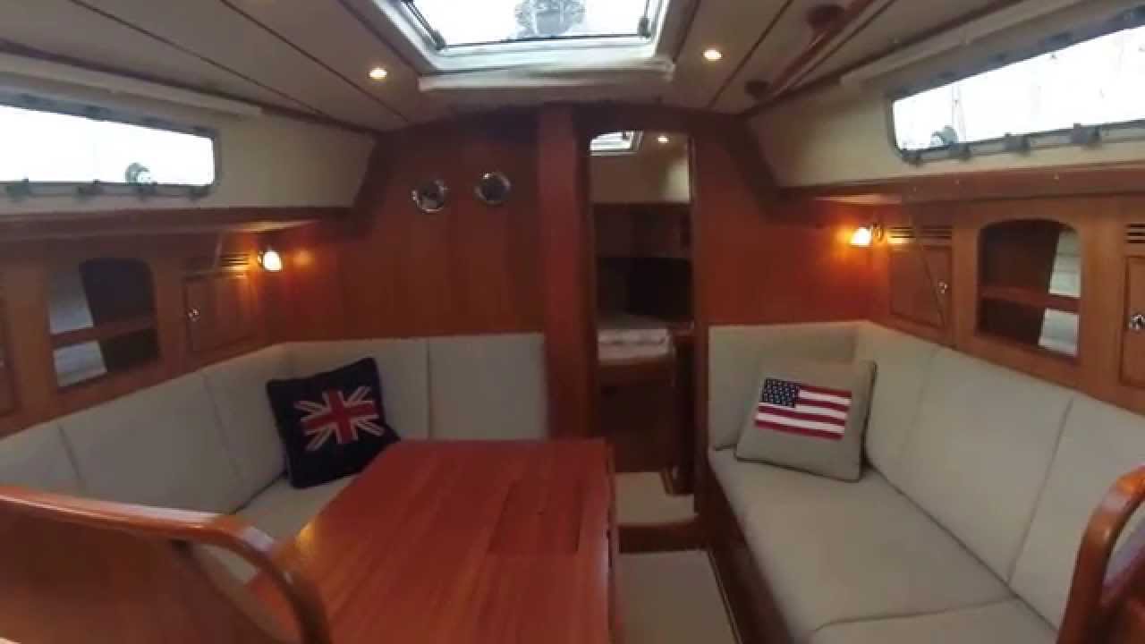 GoPro walk through the interior of a Hallberg-Rassy 372 - YouTube